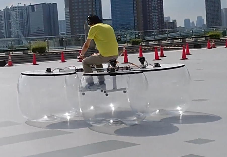 Japan: Inventor Hideyasu Ito Turns Leaf Blower Into A Hovercraft