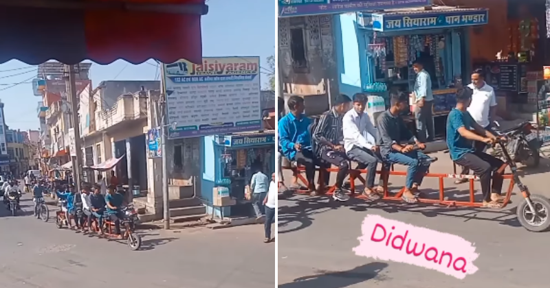 Watch: Indian Man Designs Unique Tandem Bike For Group Cycling