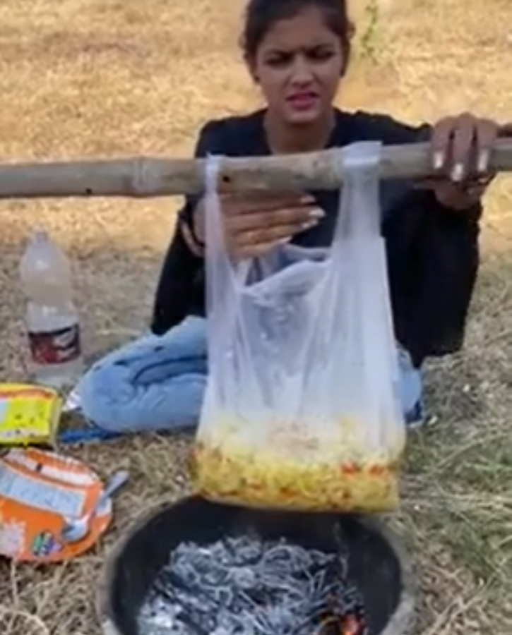 Survival Cooking: Girl Cooks Maggi Bear Grylls Style