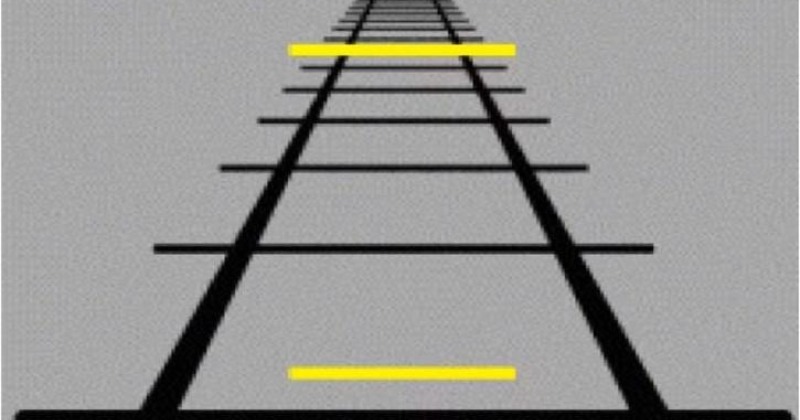Optical Illusion: Can You Spot Which Yellow Line Is Longer On This ...