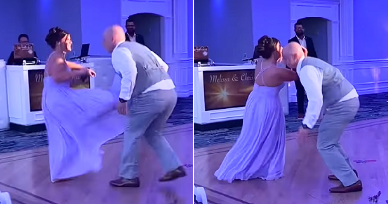 Bride's Epic WWE Move Recreation At Wedding Reception