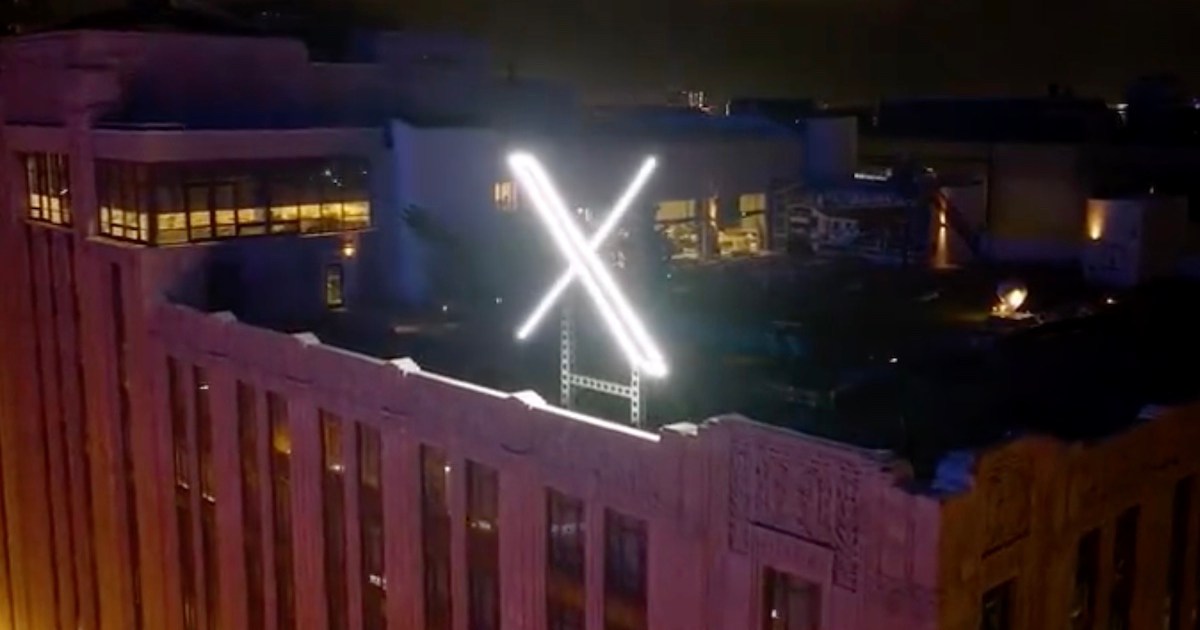 Giant X Logo Taken Down From Company's Headquarters Amidst Complaints