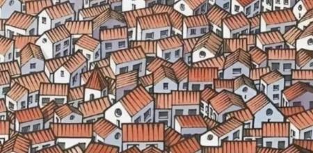 Spot The Cat Hiding Among The Houses In 10 Seconds