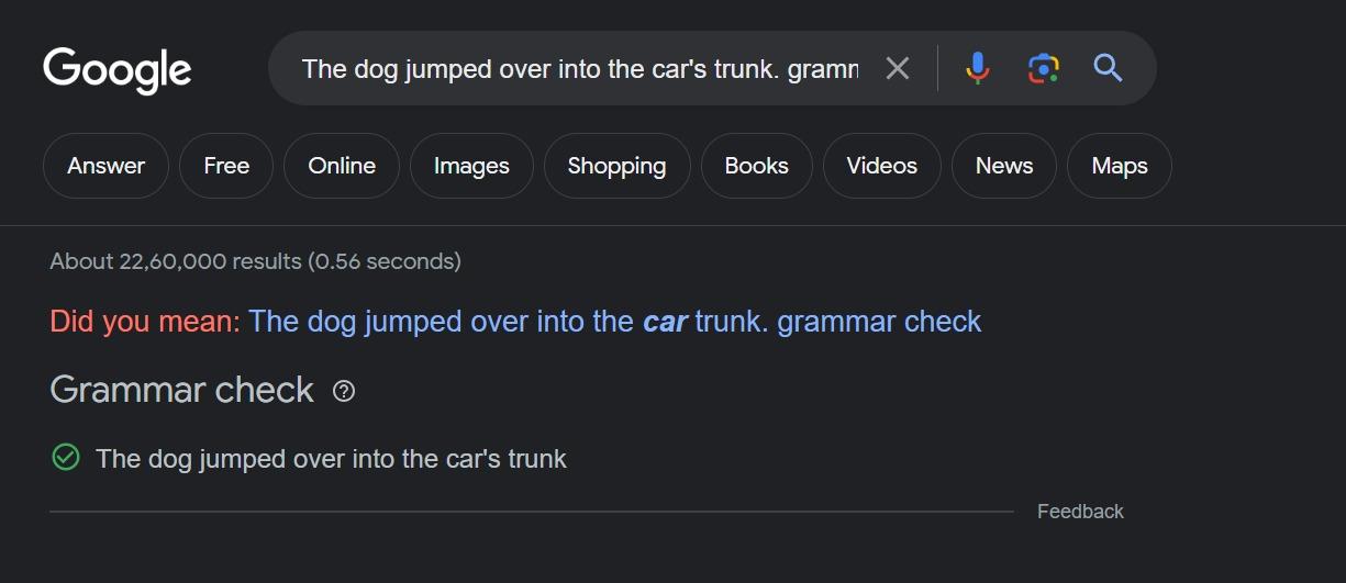 Google Search Introduces Grammar-Checking Feature To Perfect Your Sentences