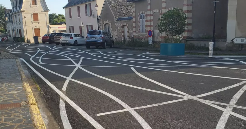 French Village Paints 'Squiggly Lines' On Roads; Here's Why