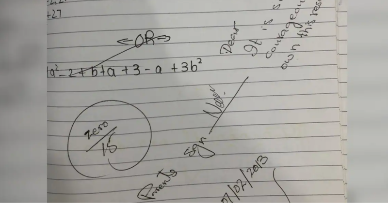 Mom's Motivating Words For Daughter Who Flunked Math Exam