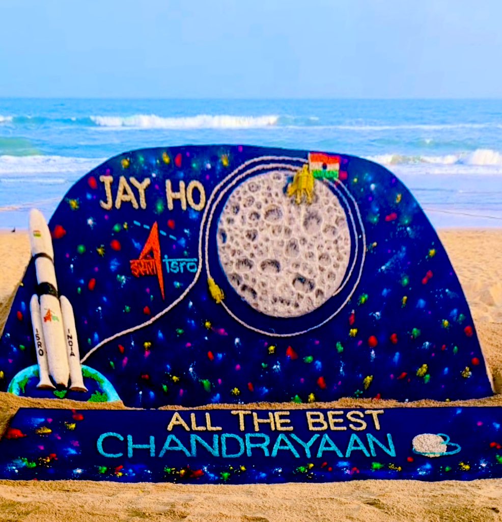 Artists Wish Success For Chandrayaan-3 In Creative Ways As Prayers Pour ...