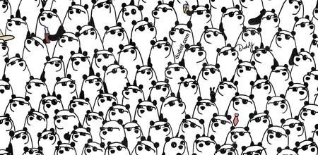 Find The Three Pandas In 30 Seconds Without Sunglasses In This Optical ...