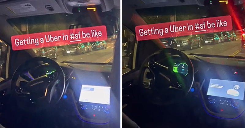 San Francisco: Man Surprised After Getting Driverless Cab