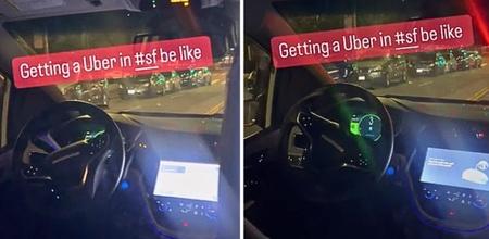 San Francisco: Man Surprised After Getting Driverless Cab