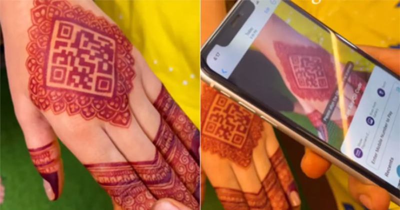 Rakshabandhan 2.0: Sister Applies Mehndi With QR Code To Take Money ...