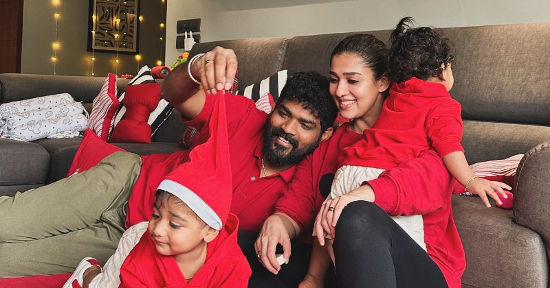 Superstar Nayanthara And Husband Vignesh Shivan Ring in Christmas With ...