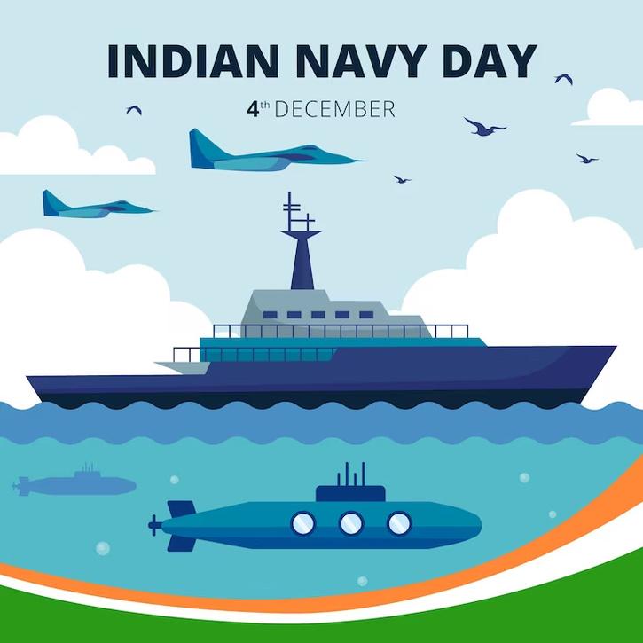35+ Indian Navy Day Poster, Images And Cards To Share