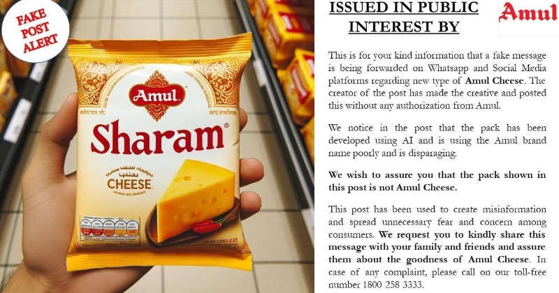 Amul Issues Clarification After 'Sharam Cheese' Image Goes Viral
