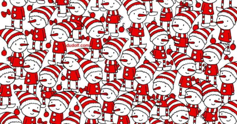 Optical Illusion: Find The 3 Candy Canes