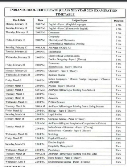 Board Examination 2024: नोट कर लीजिए UP Board, ICSE & ISC समेत MP ...