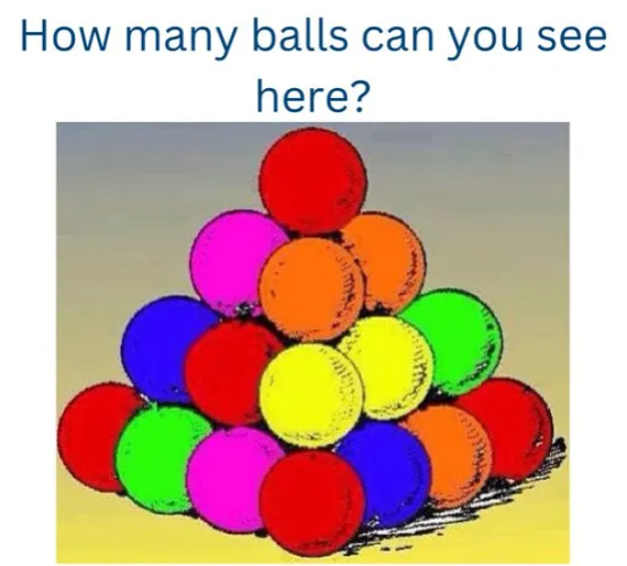 Optical Illusion IQ Test: Count The Number Of Balls