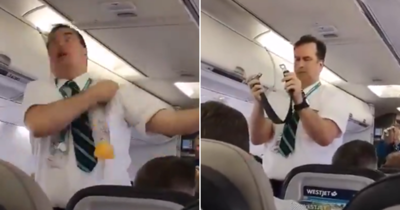 A Hilarious Safety Demonstration By A Flight Attendant Is Not To Be Missed