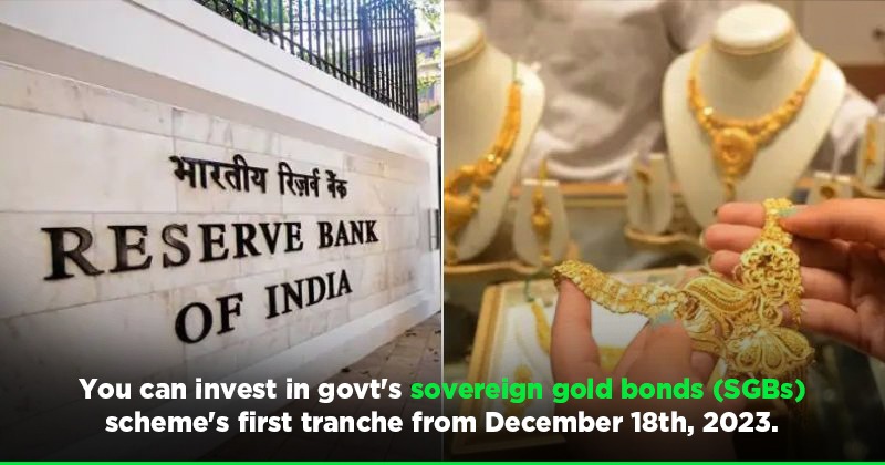 RBI To Launch Two New Tranches Of Sovereign Gold Bonds Scheme RBI To Launch Two New Tranches Of Sovereign Gold Bonds Scheme