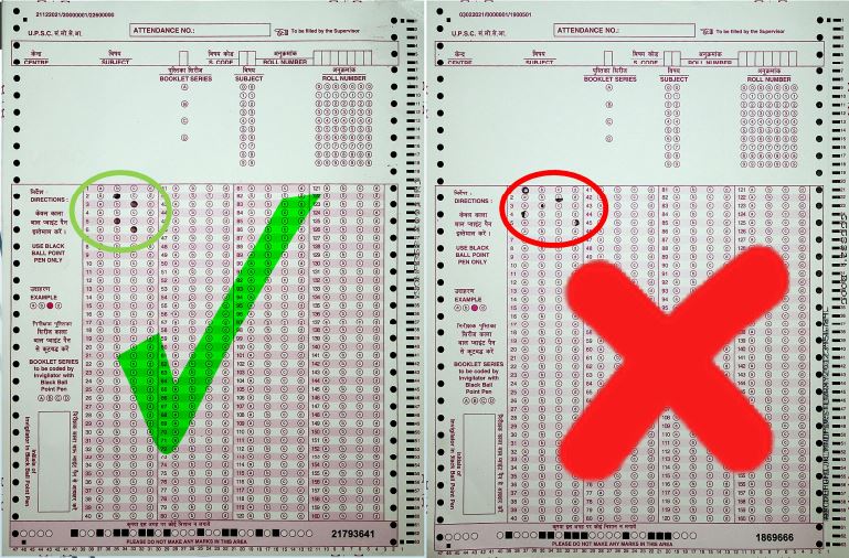 UPSC Warns Against Committing Common Mistakes While Filling OMR Sheet