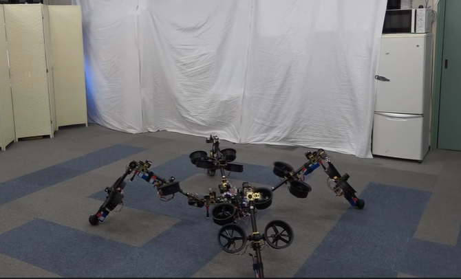 Watch This Spider-Like Flying Robot Take Off With Its 16 Thrusters