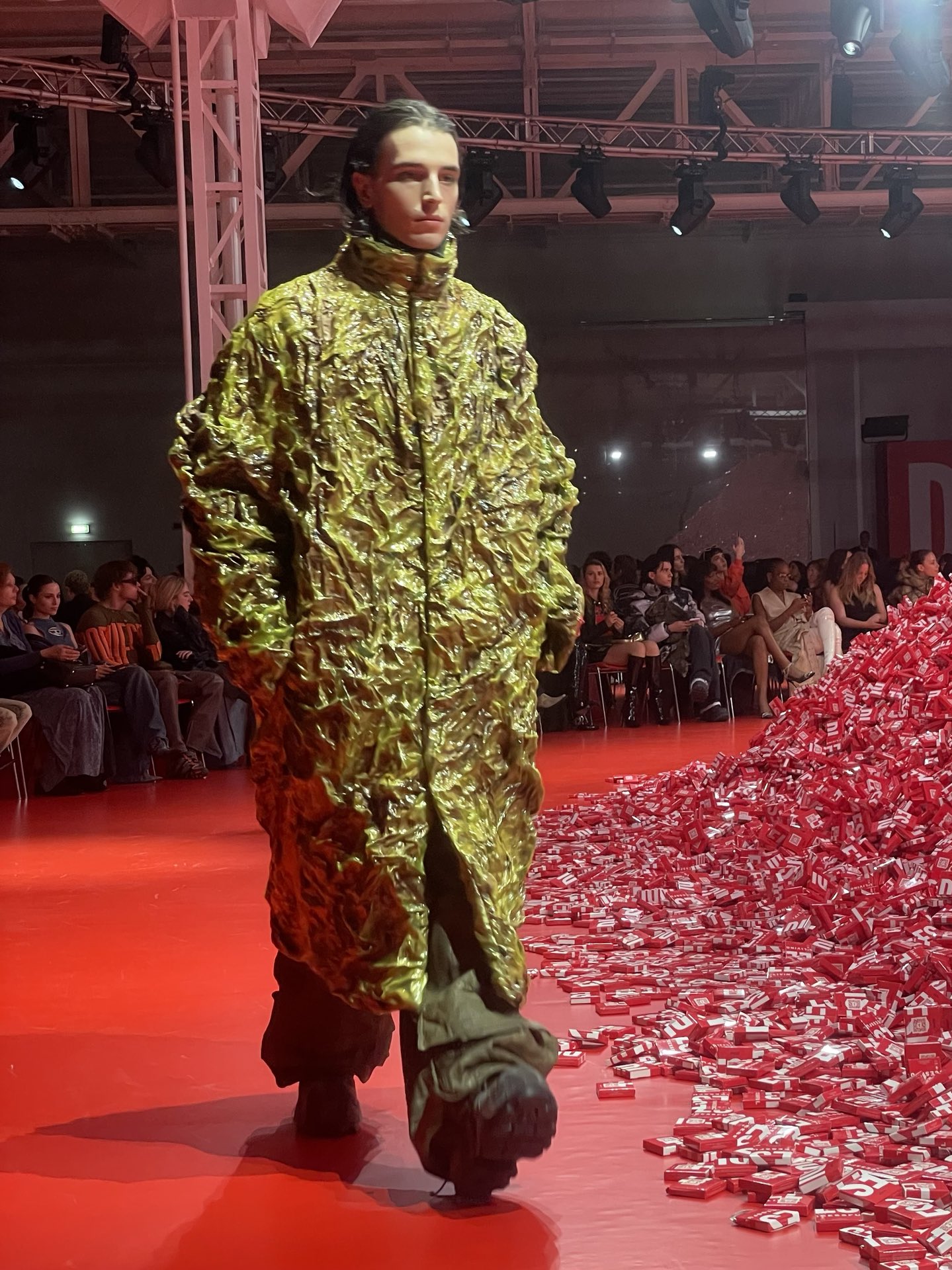 Diesel Uses 2,00,000 Condoms As Backdrop At Milan Fashion Week