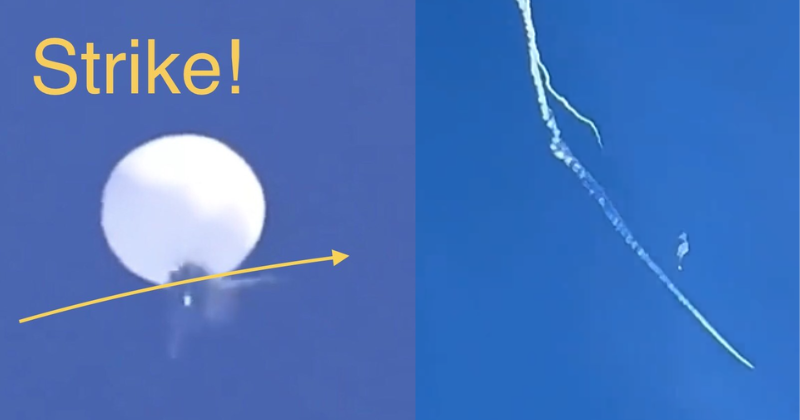 Chinese Spy Balloon Shot Down Over Atlantic