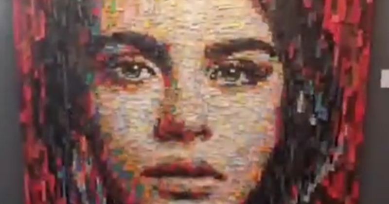 Portraits Made Of Waste Material Drive The Message Of Sustainability