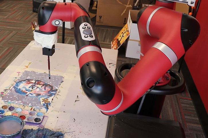 Researchers Create AI Robot That Paints Art From Text Prompts