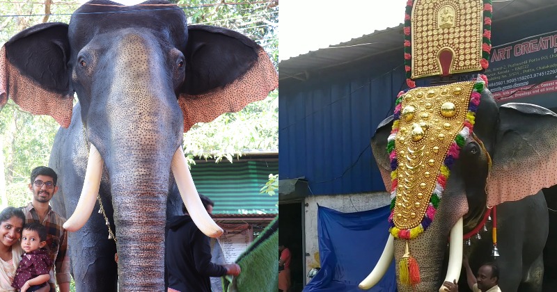 Meet The Artists Who Created The Robotic Elephant Irinjadappilly Raman ...