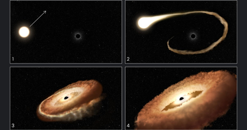 NASA Captures Black Hole Devouring A Star