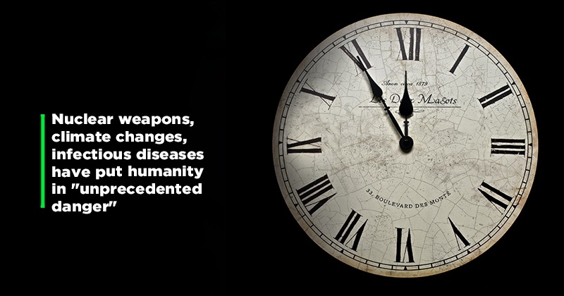 The End Is Near: Symbolic 'Doomsday Clock' Is Now Closest To Midnight ...
