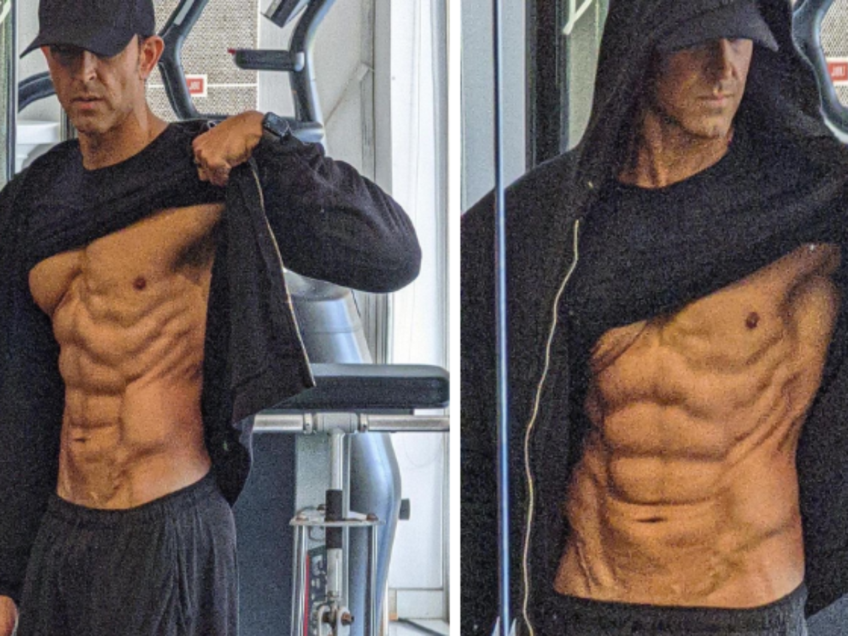 Hrithik के 8-Pack Abs देख फैंस हुए निशब्द, बोले- बीवियां यही फोटो दिखा ...