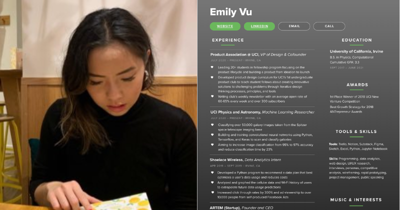 Girl With Spotify Themed Resume Now Laid Off