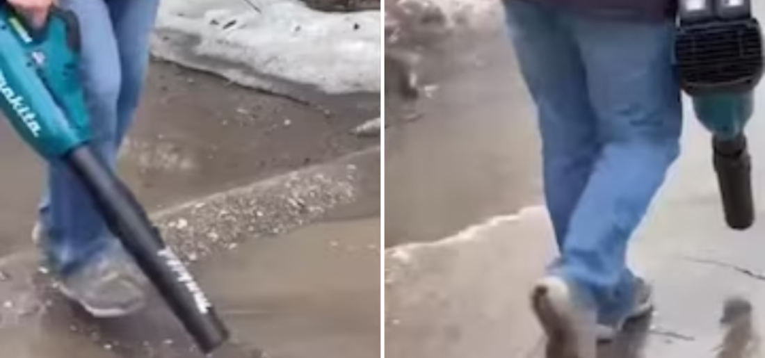 Jugaad For Waterlogged Streets During Delhi Rain