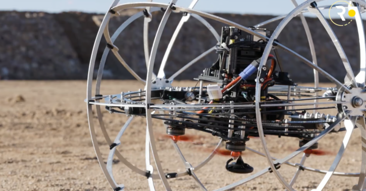Spherical Cage Robot Can Fly And Roll, Taking Autonomous Inspection To ...