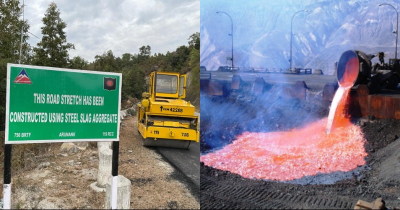 In An Environment-Friendly Initiative, Steel Waste Used To Build ...