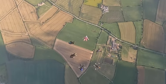 Largest Sequential Formation Ever Recorded By 41 Skydivers In British ...