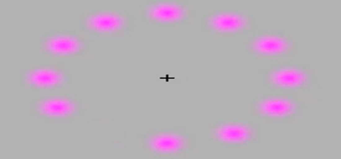 These Circles Change Colours Depending On Where You Look