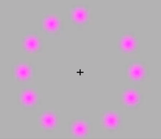 These Circles Change Colours Depending On Where You Look