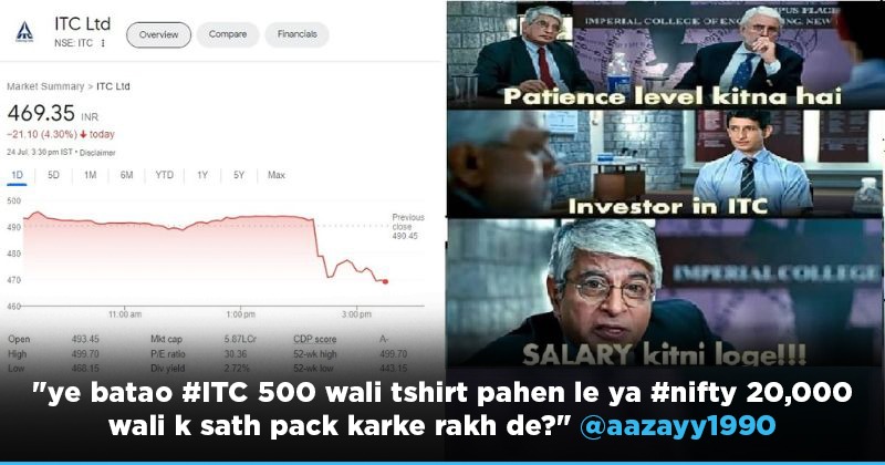 Why ‘India’s Favourite Meme Stock’ ITC’s Share Price Fell 4% Today