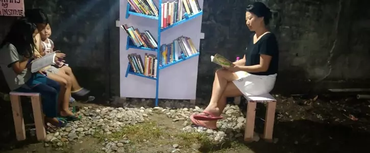 Free For All Street Library Set Up In Assam Many Such Libraries Dot Northeast India