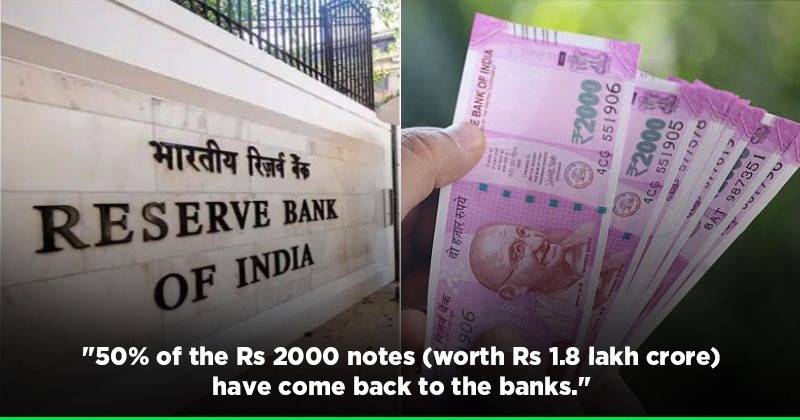 RBI Reveals That 85% People Have Chosen To Deposit Rs 2,000 Notes ...