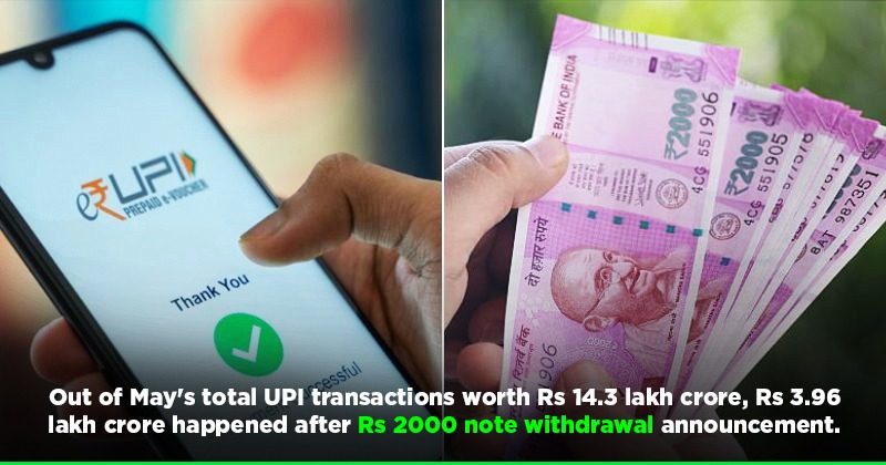 Number Of UPI Transactions Hit All Time High In May Amid Rs 2000 Note ...