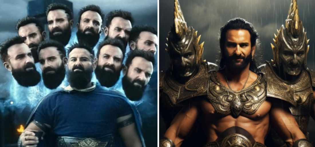 AI Reimagines Saif Ali Khan's Ravan In 'Adipurush'