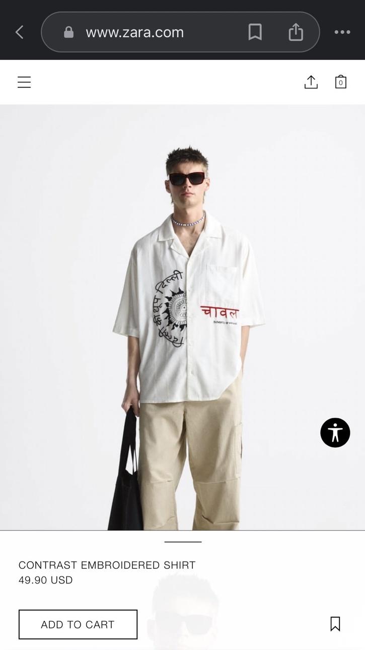 Zara Shirt With Bizarre Hindi Slogan Is Viral