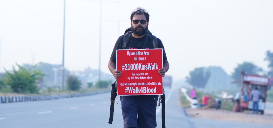 World Blood Donor Day: This Delhi Man Is Walking 21,000kms Across India ...