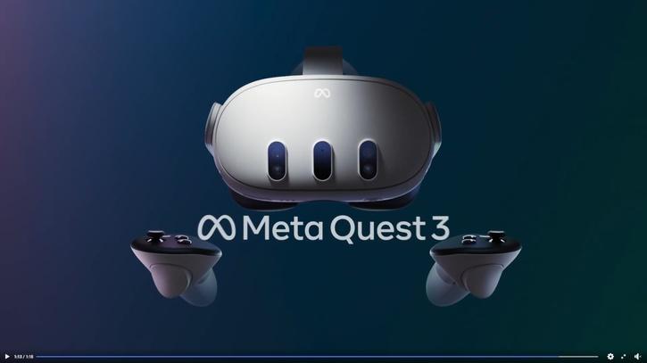 Meta Unveils Quest 3 VR And Mixed-reality Headset At 500$