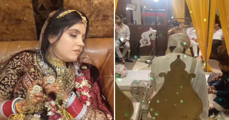 Video Of Bride Taking Power Nap Before Her Wedding Rituals Viral