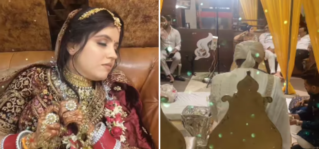 Video Of Bride Taking Power Nap Before Her Wedding Rituals Viral